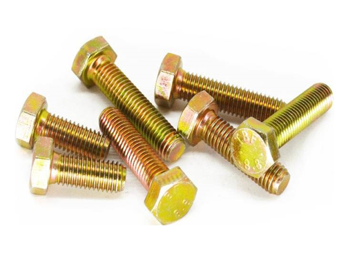 Yellow Zinc Plated Hex Bolts