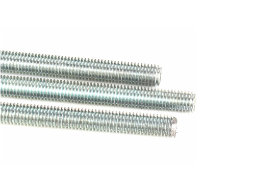 White Blue Zinc Plated Threaded Rods